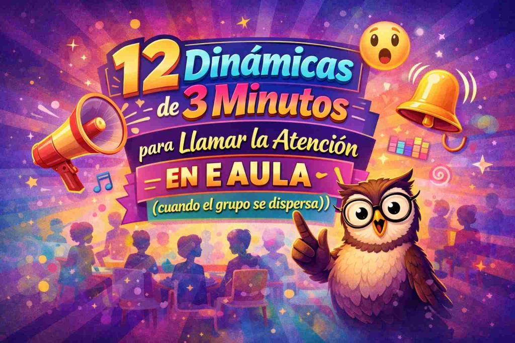 12 dinámicas de 3 minutos para llamar la atención en el aula (cuando el ...