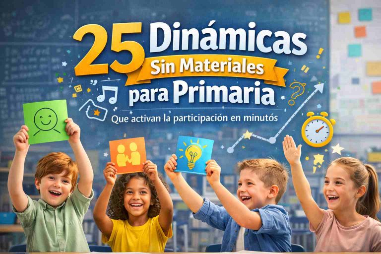 25 Dinámicas sin materiales para primaria que activan la participación ...