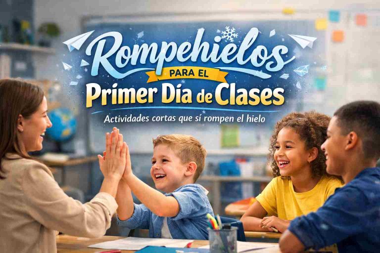 Rompehielos primer día de clases: actividades cortas que sí funcionan ...